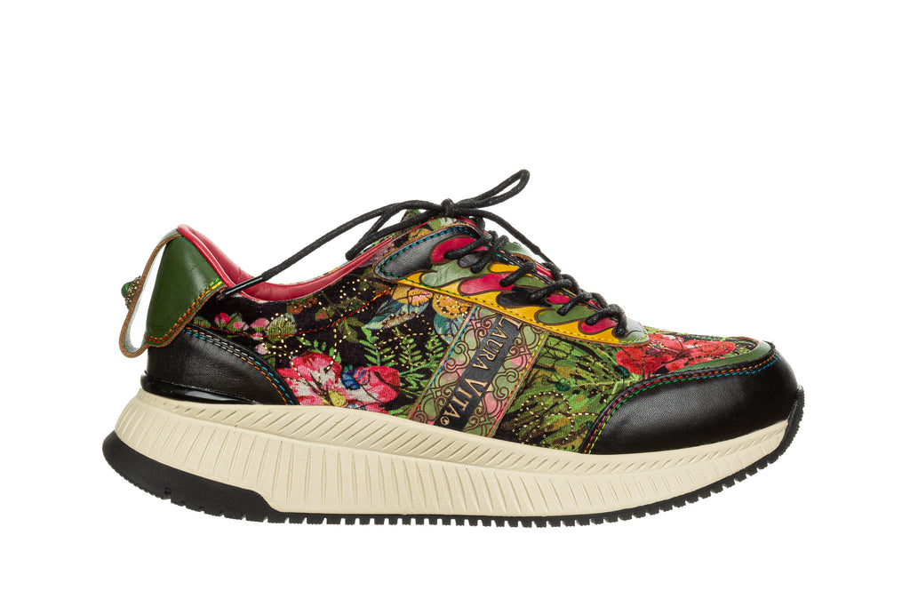 Sneakersy Laura Vita Buzzo 05 Noir 202097, Wielokolorowy, Skóra natura ...