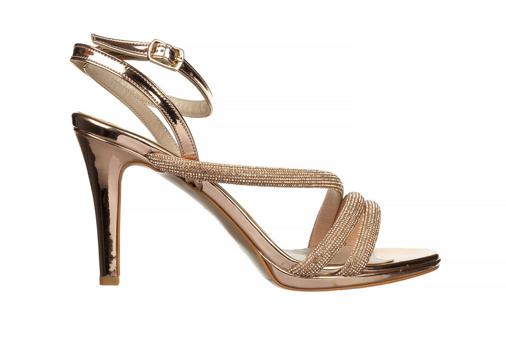 Sandały Bayla-187 587-1733 Rose 187102, Różowe złoto, Skóra ekologiczn