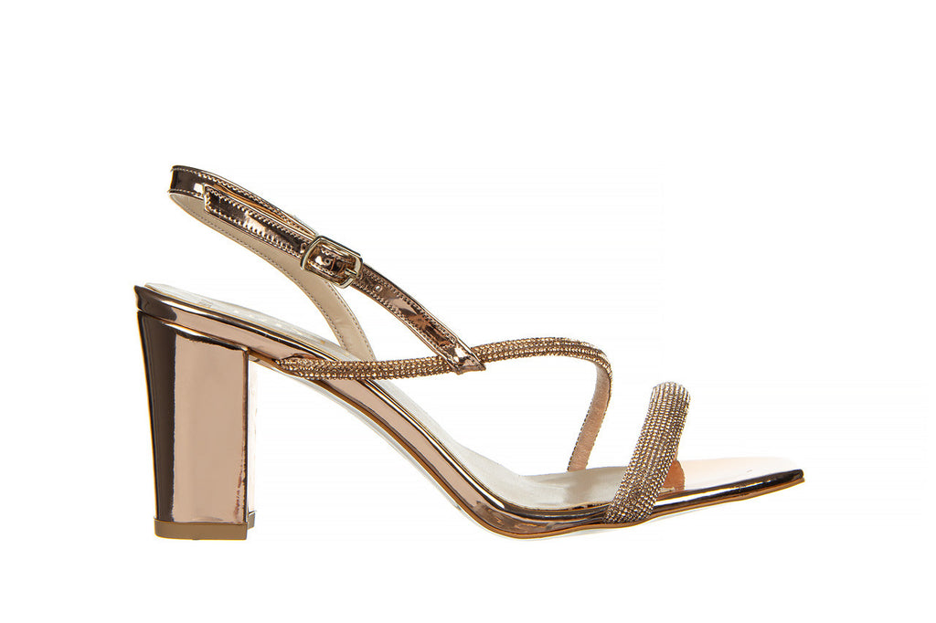 Sandały Bayla-187 380-1701 Rose 187036, Różowe złoto, Skóra ekologiczn